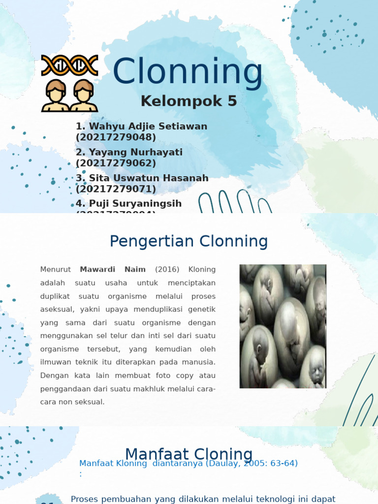 Filsafat Dan Sejarah MIPA - Kelompok 5 - Cloning | PDF | Sains & Matematika