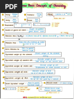 Class 11 Chemistry Formula Sheet. | PDF