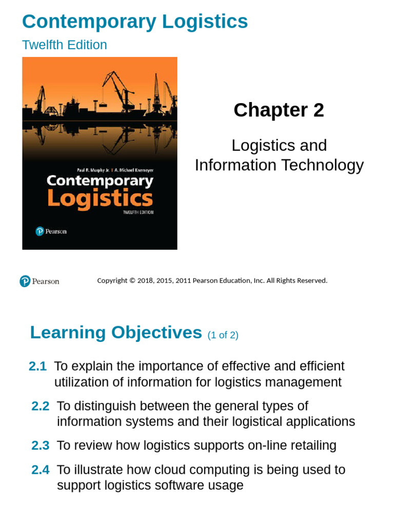 Murphy ContemporaryLogistics 12e PPT Ch02 | PDF | Logistics | Internet Of Things