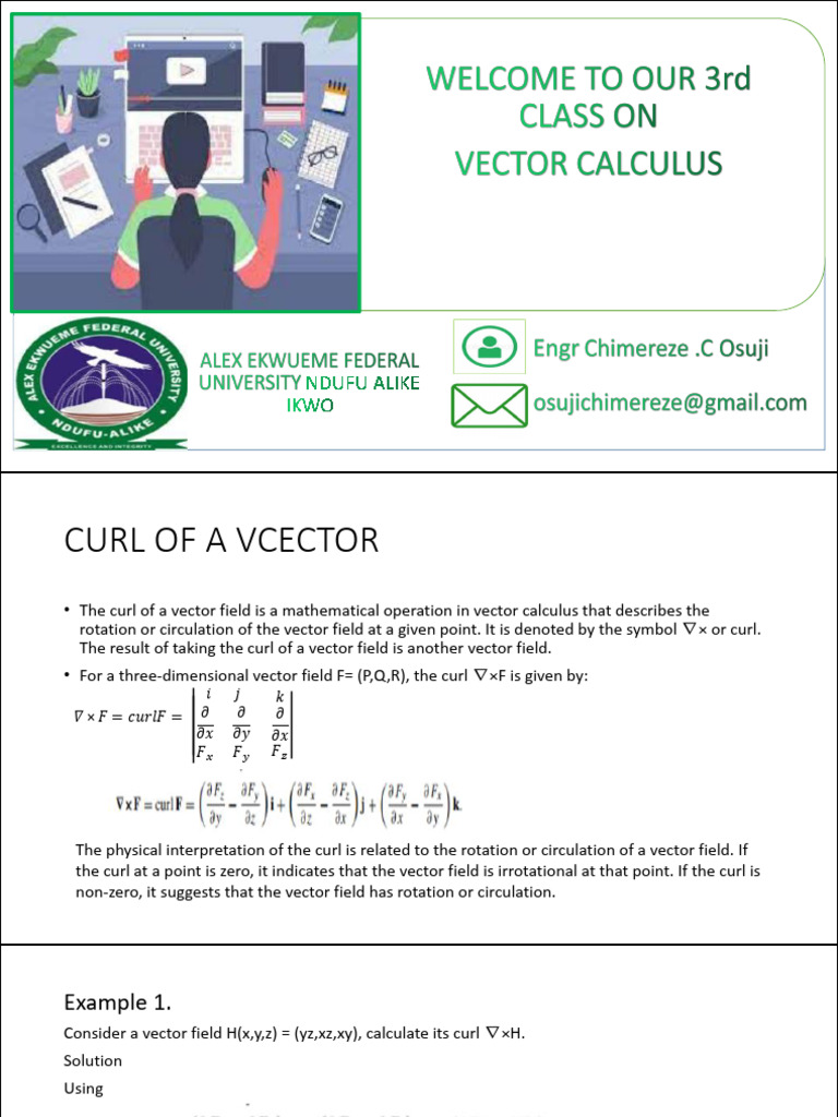 Vector Calculus 3 | PDF