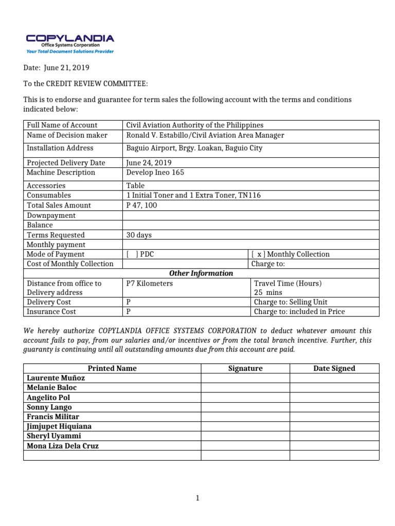 Atd Form | PDF | Business | Finance & Money Management