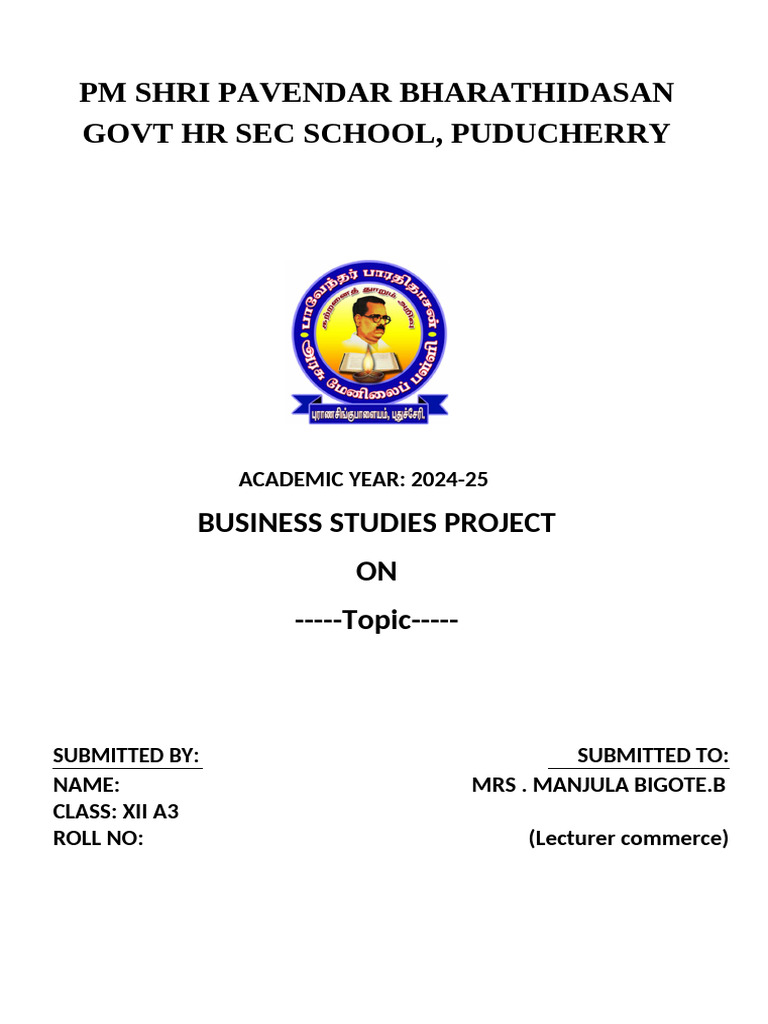 Project Front Page | PDF