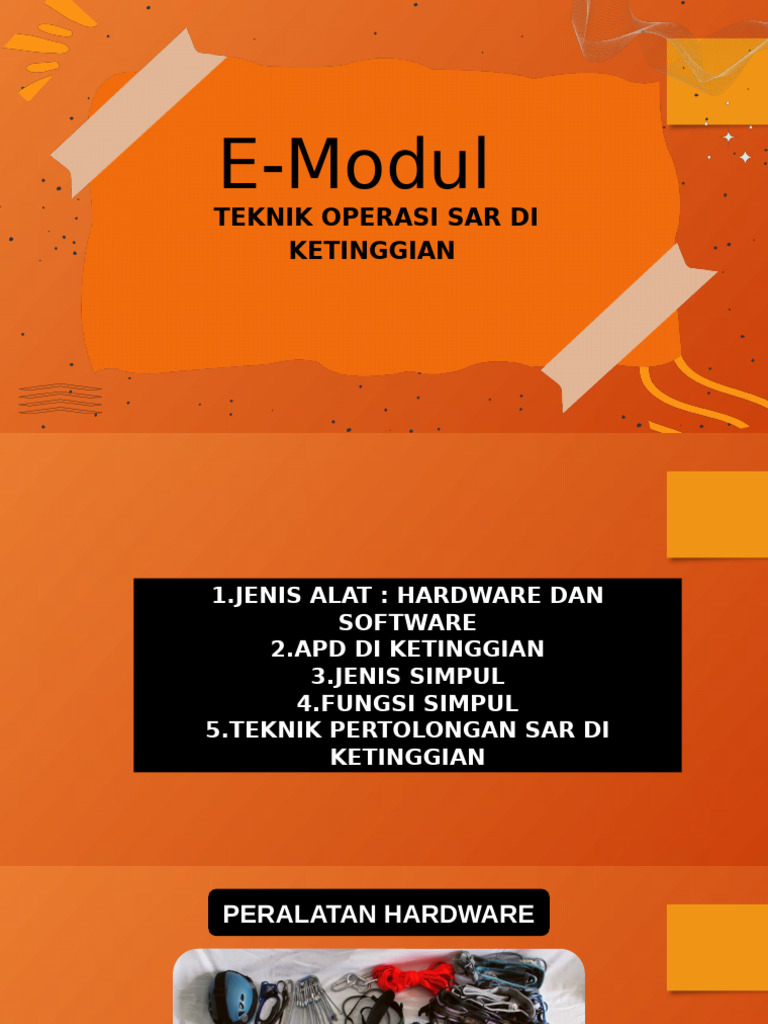 E-Modul Teknik Ops Sar Ketinggian | PDF