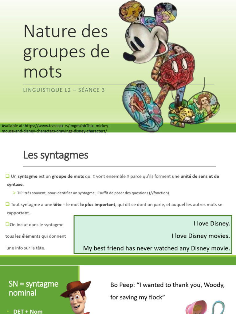 3 - Nature Des Syntagmes-Groupes de Mots - Devoirs - Noncorrigés | PDF ...