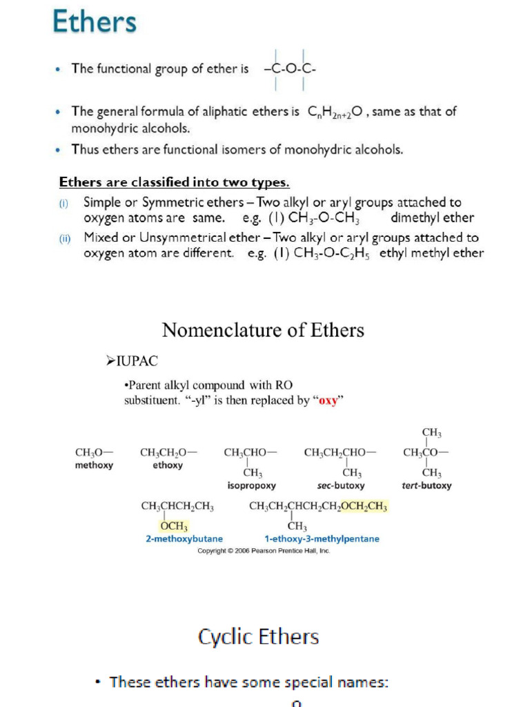 ethers BS | PDF | Ether | Solvent