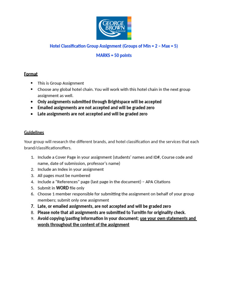 Group Assignment #2 - Hotel Chains and Brands | PDF | Marriott International | Hotel