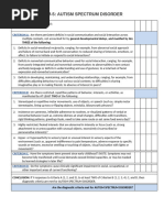 DSM 5 Interview ASD English Completed | PDF | Autism | Mental Disorder