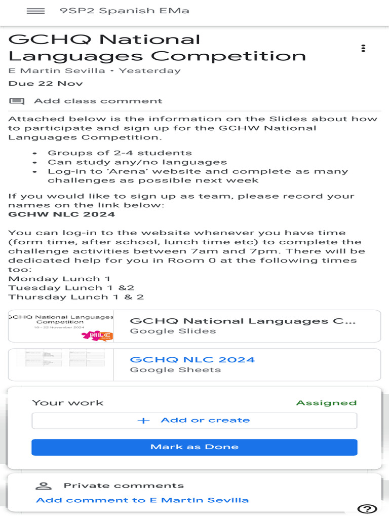 GCHQ National Languages Competition | PDF