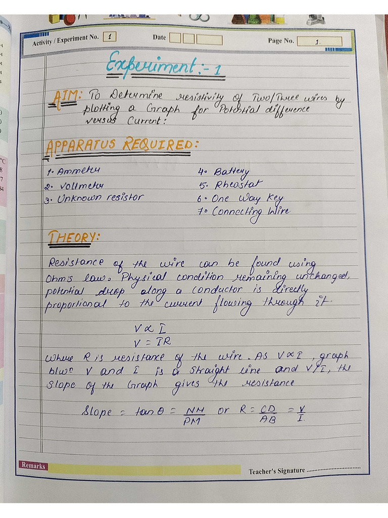 Physics practical | PDF