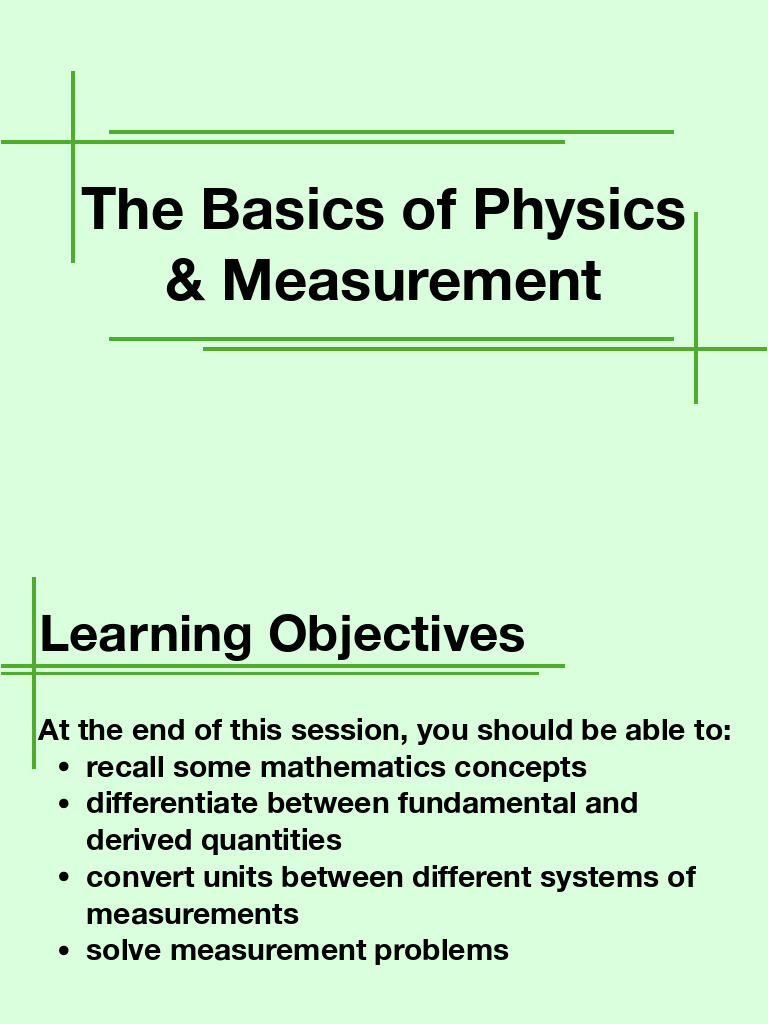 Physics Measurement and Unit Conversion Guide | PDF | Euclidean Vector ...