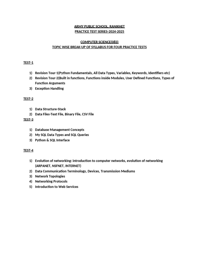 Syllabus Breakup | PDF | Teaching Methods & Materials | Computers