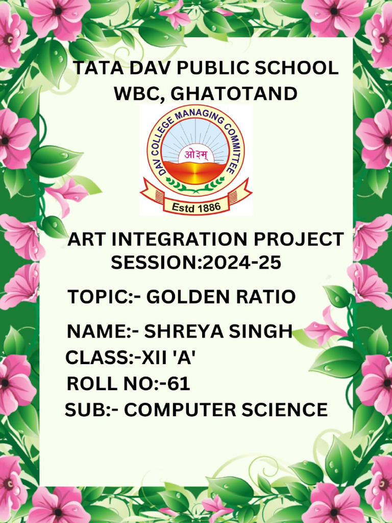Art Integration Project Certificate | PDF
