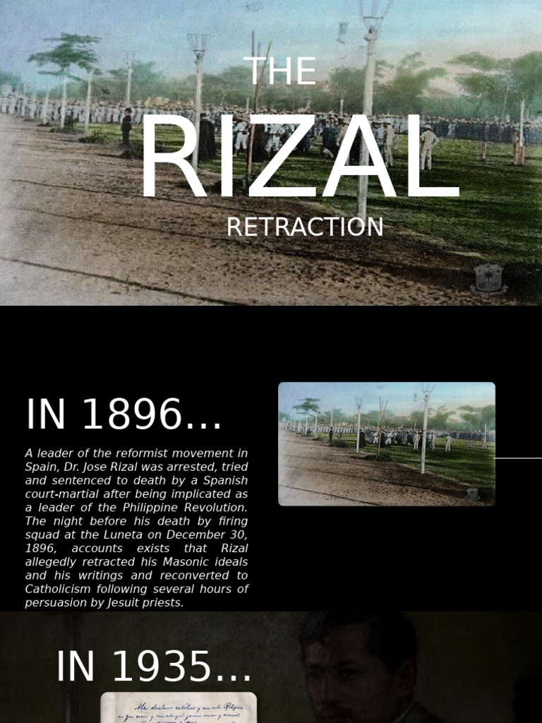 Rizal's Controversial Retraction Debate | PDF
