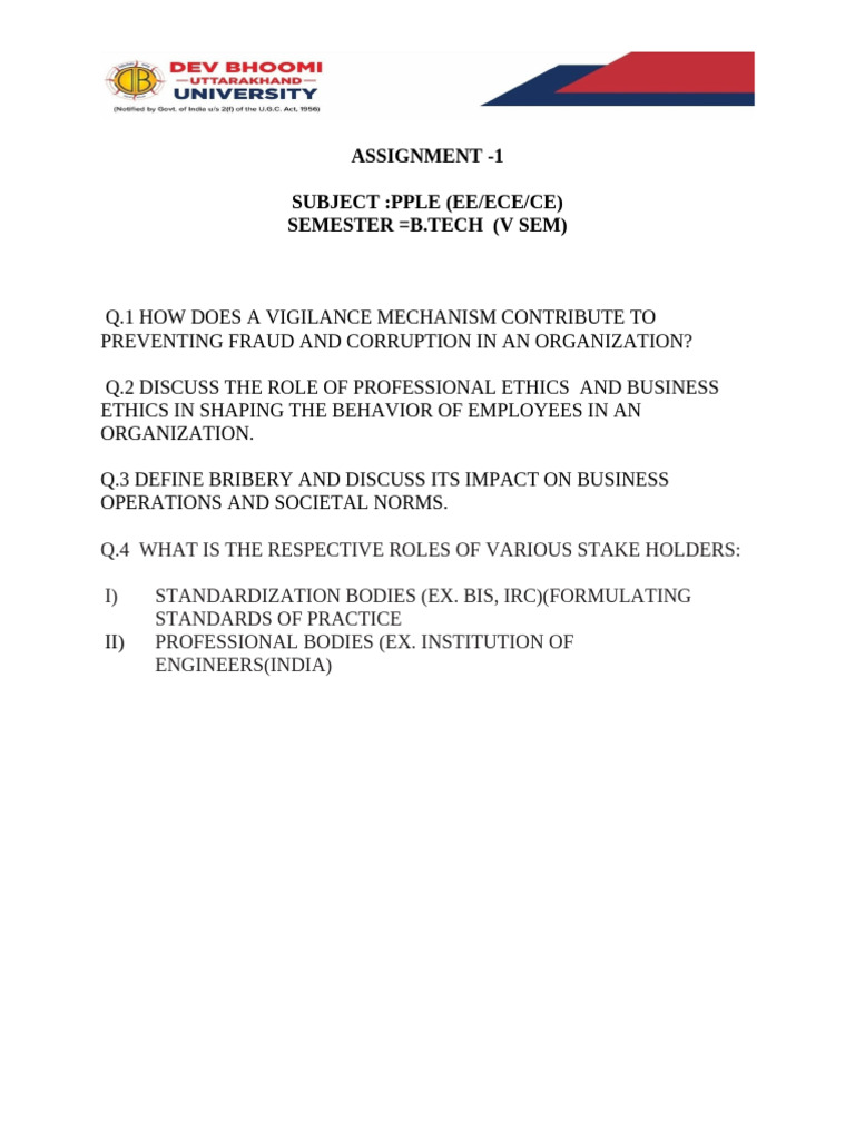 Ethics & Vigilance in Organizations | PDF