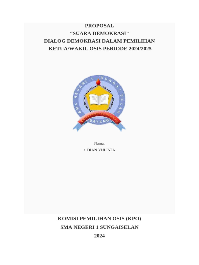 Proposal Dian Yulista | PDF