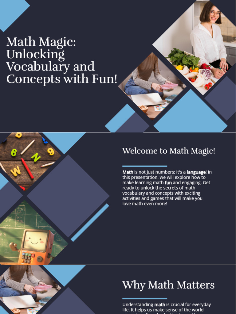 Slidesgo Math Magic Unlocking Vocabulary and Concepts With Fun ...