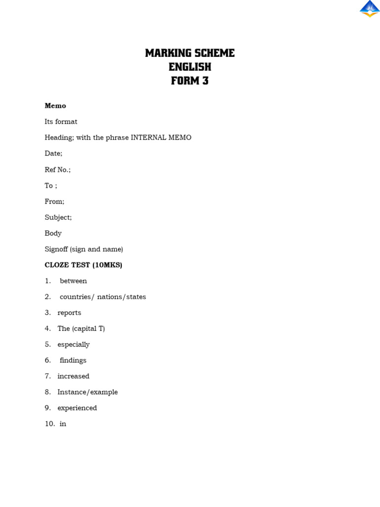 Eng F3 MS | PDF