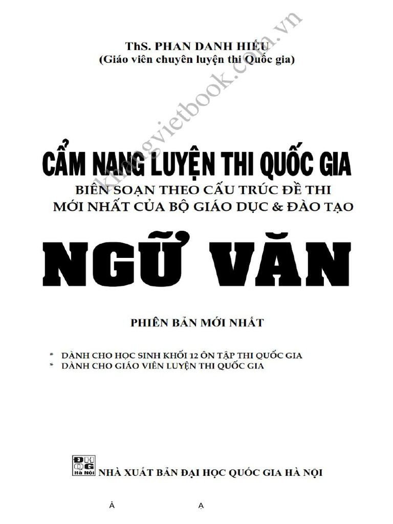 Cam Nang Luyen Thi THPT Ngu Van Phan Danh Hieu Ban Moi Nhat | PDF