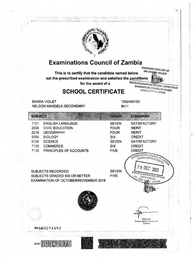 Result Certificate | PDF
