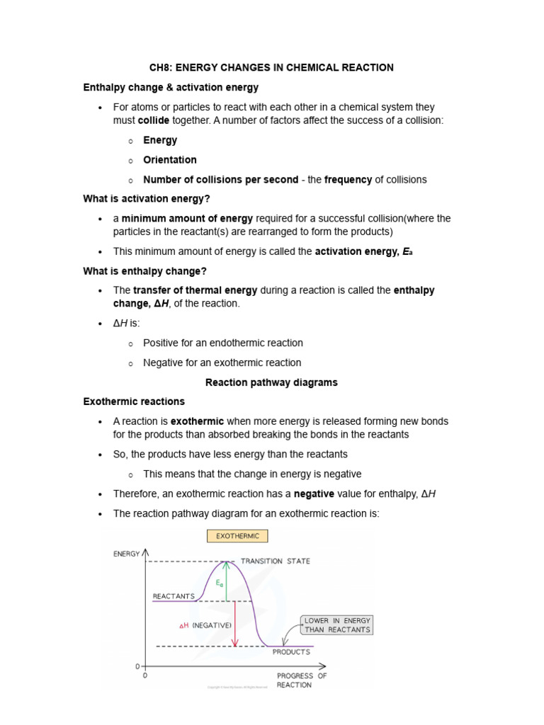 Chem Unit 8 Notes | PDF