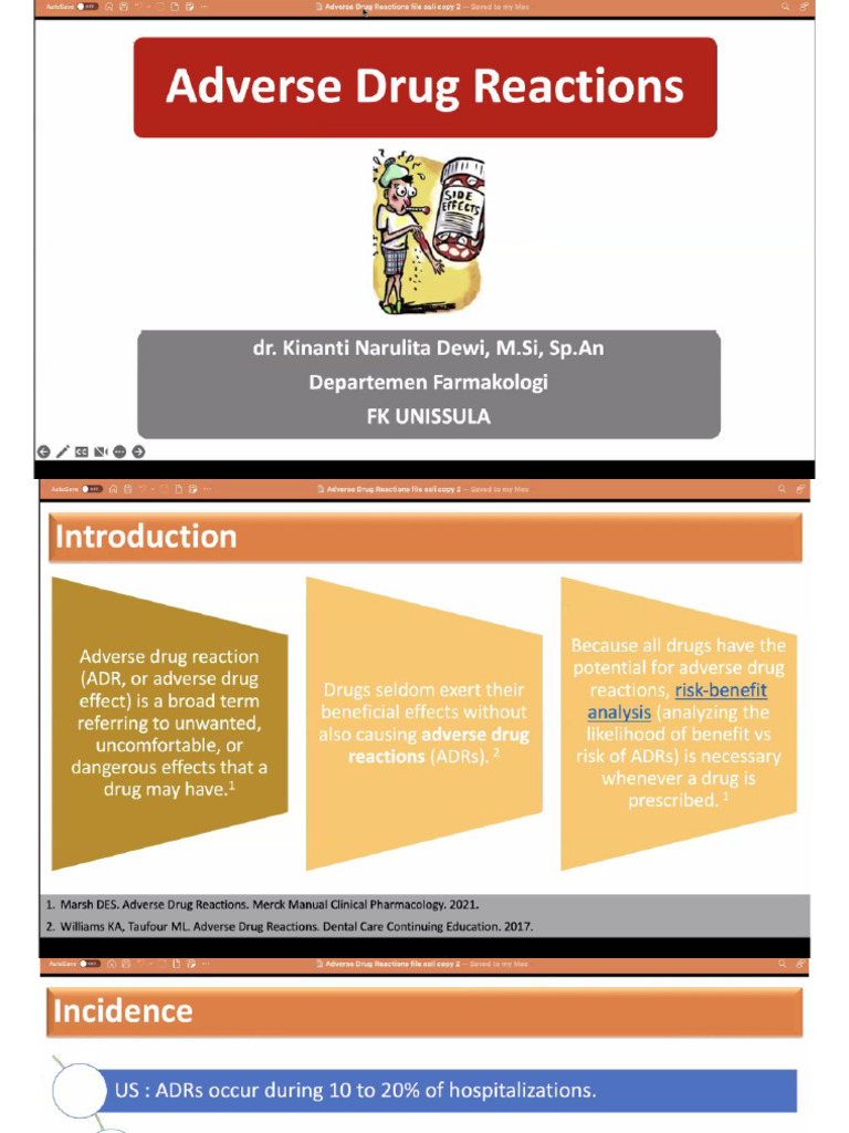 KULPAK Adverse Drug Reaction, Dr. Mohammad Riza | PDF