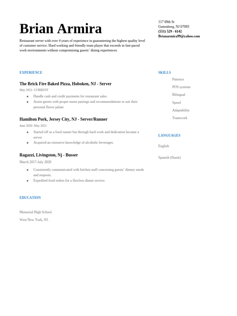 Brian's Resume | PDF