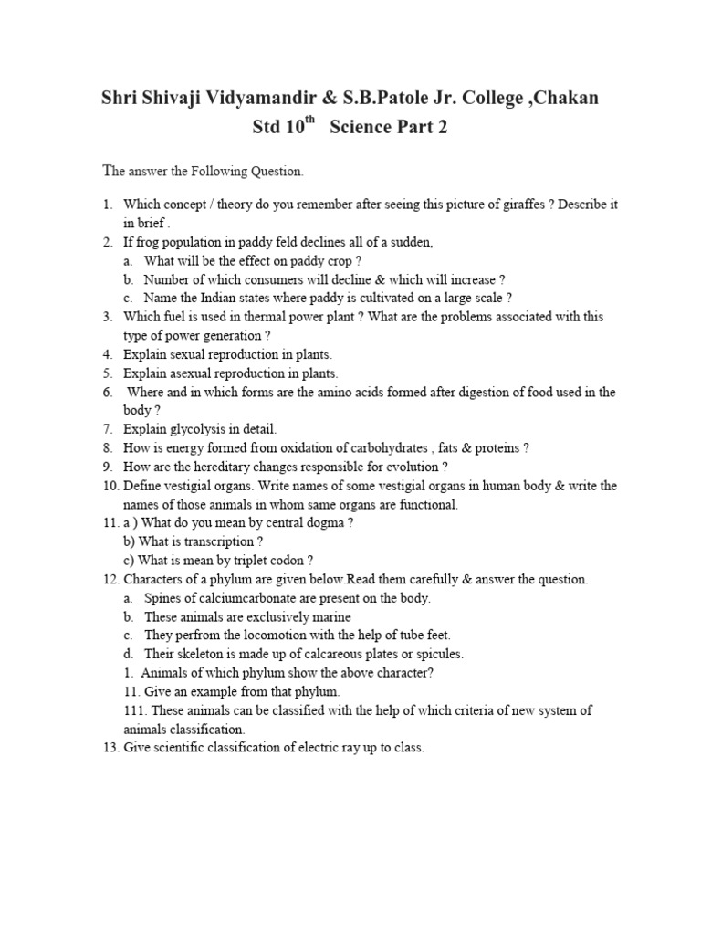 10TH Sci Part 2 | PDF | Science & Mathematics