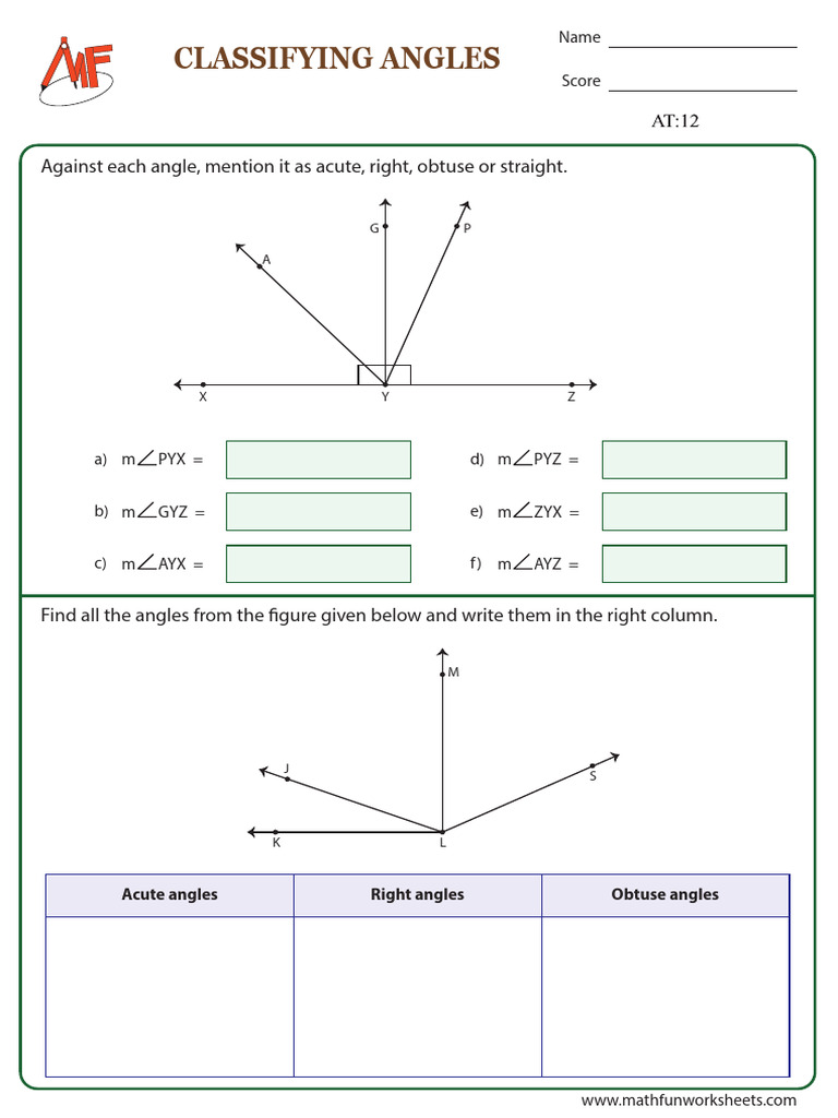 Identifying Angles | PDF | Elementary Geometry | Angle