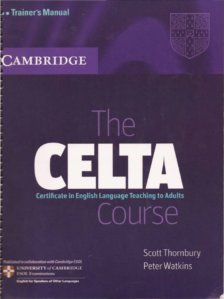 Cambridge The CELTA Course Trainer's Manual by Unknown | PDF | English ...