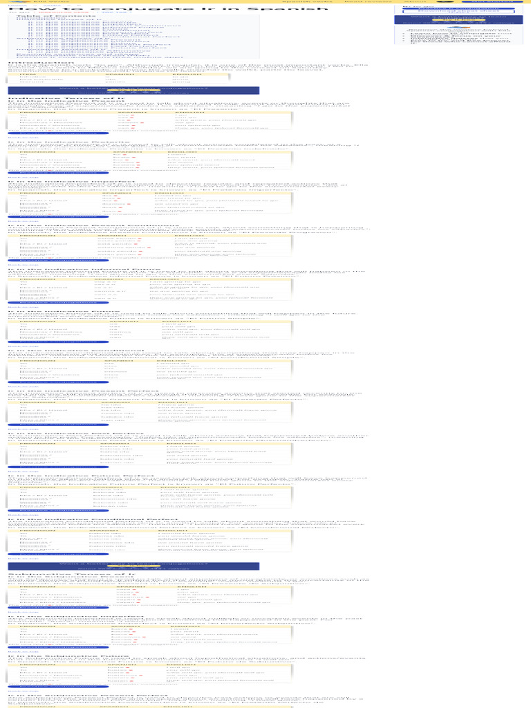 Spanish Conjugation of Ir Verbs | PDF | Perfect (Grammar) | Grammatical ...