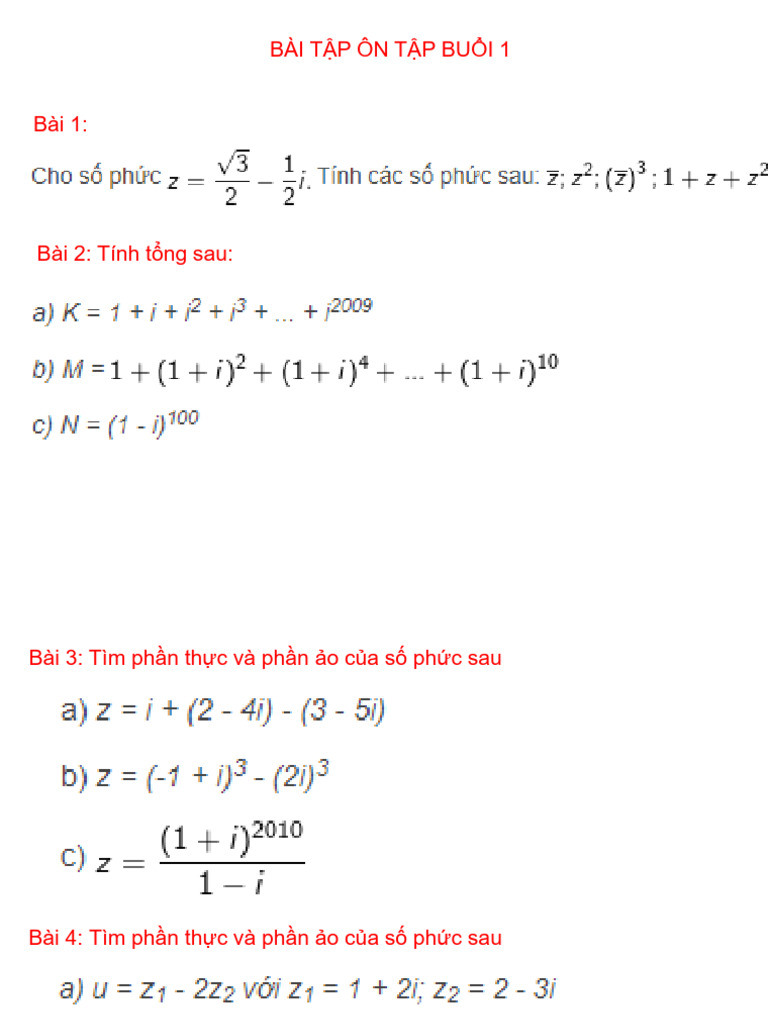 Buoi 1, 2 - So Phuc - BT Làm Thêm | PDF