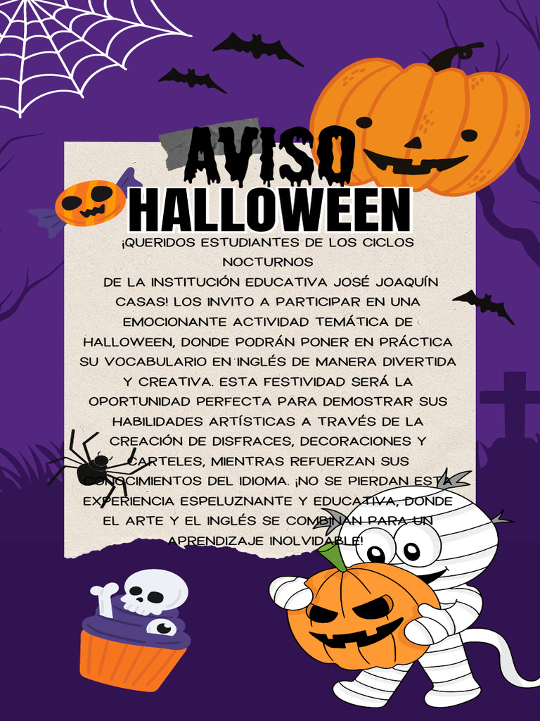 Actividades Creativas de Halloween | PDF | Artes del Lenguaje y ...