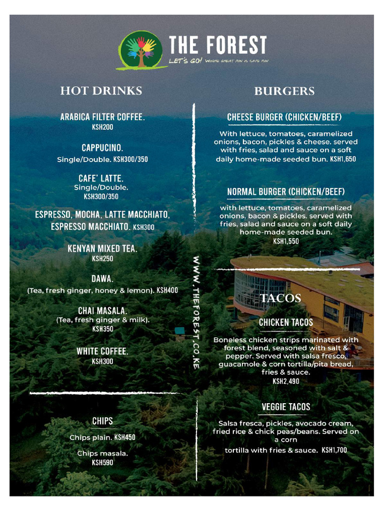 The Forest Menu 2022 | PDF