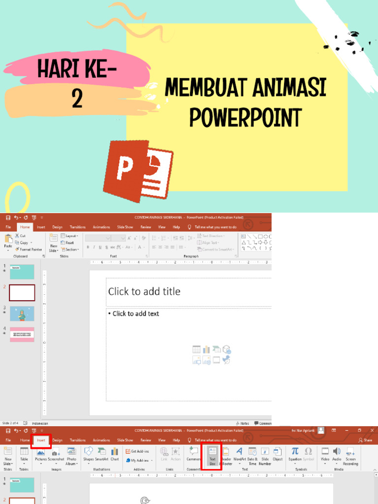 Panduan Animasi PowerPoint Hari 2 | PDF
