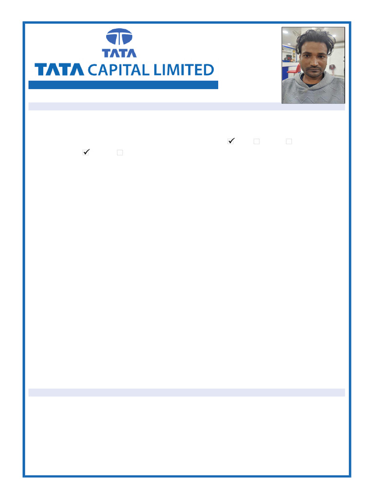 Two Wheeler Loan Application Form: Applicant Details | PDF | Loans ...