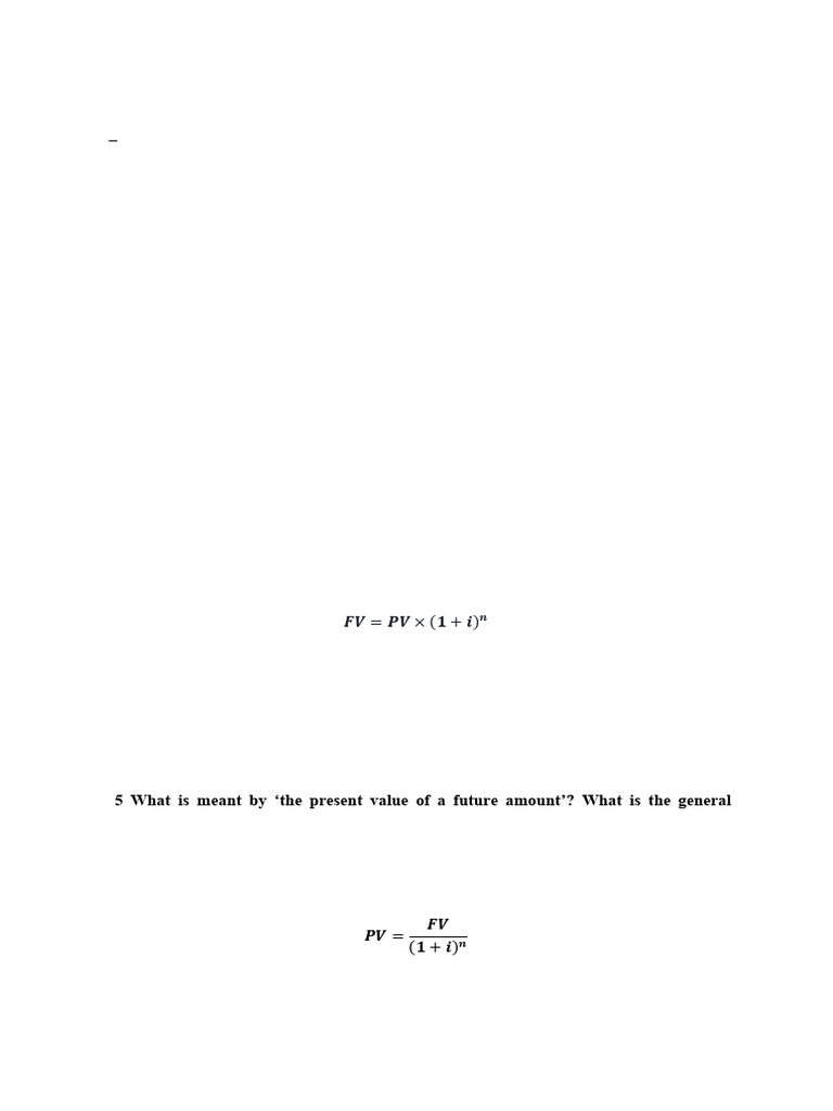 REVIEW QUESTIONS (Chapter #5) | PDF | Present Value | Interest