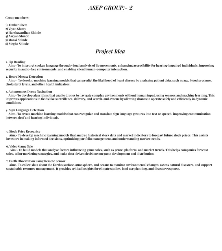 ASEP Project | PDF | Technology & Engineering