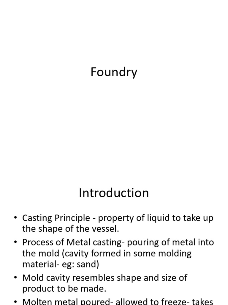 Liquid Parting in Foundry Casting | PDF | Thermal Expansion | Foundry