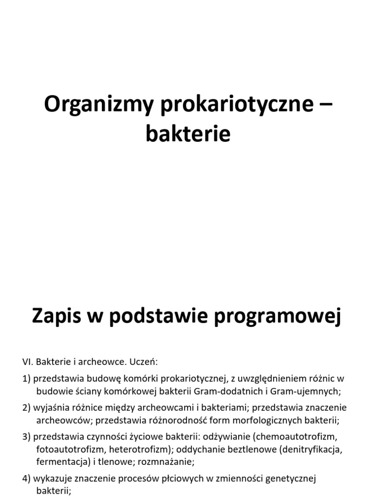 Bakterie | PDF