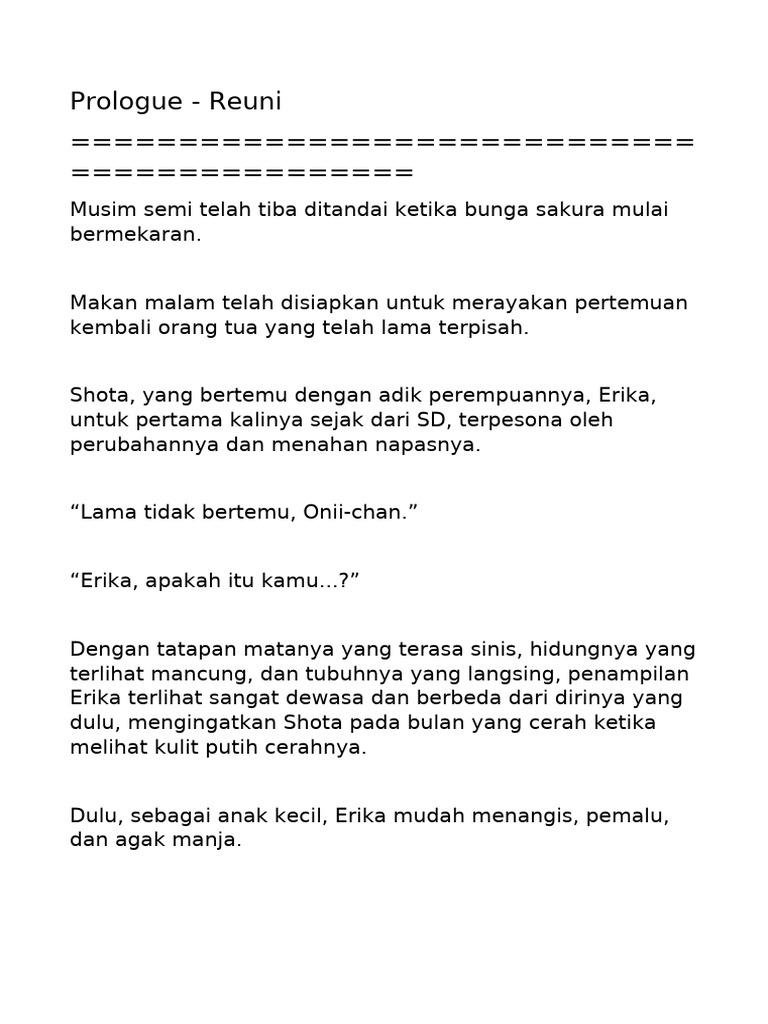 Chi No Tsunagaranai - Prologue | PDF