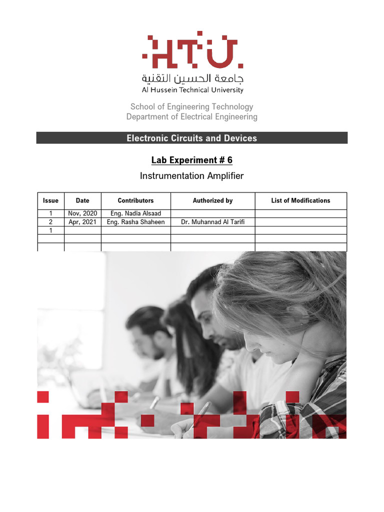 EXP4 Instrumintational Amplifier | PDF | Amplifier | Operational Amplifier