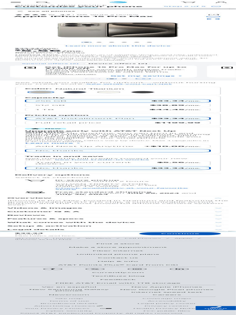 Apple Iphone 15 Pro Max - Price, Specs & Reviews AT&T | PDF | I Phone | At&T Mobility