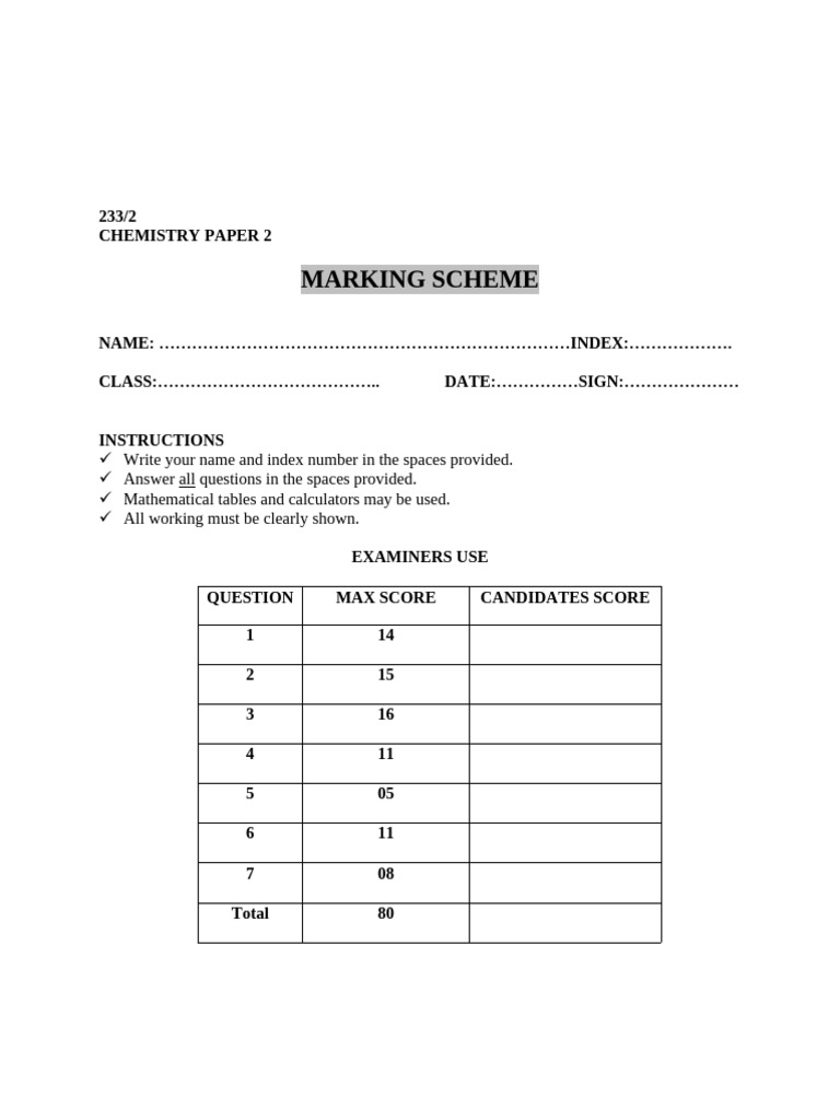 Chem P2 - MS Set1 | PDF