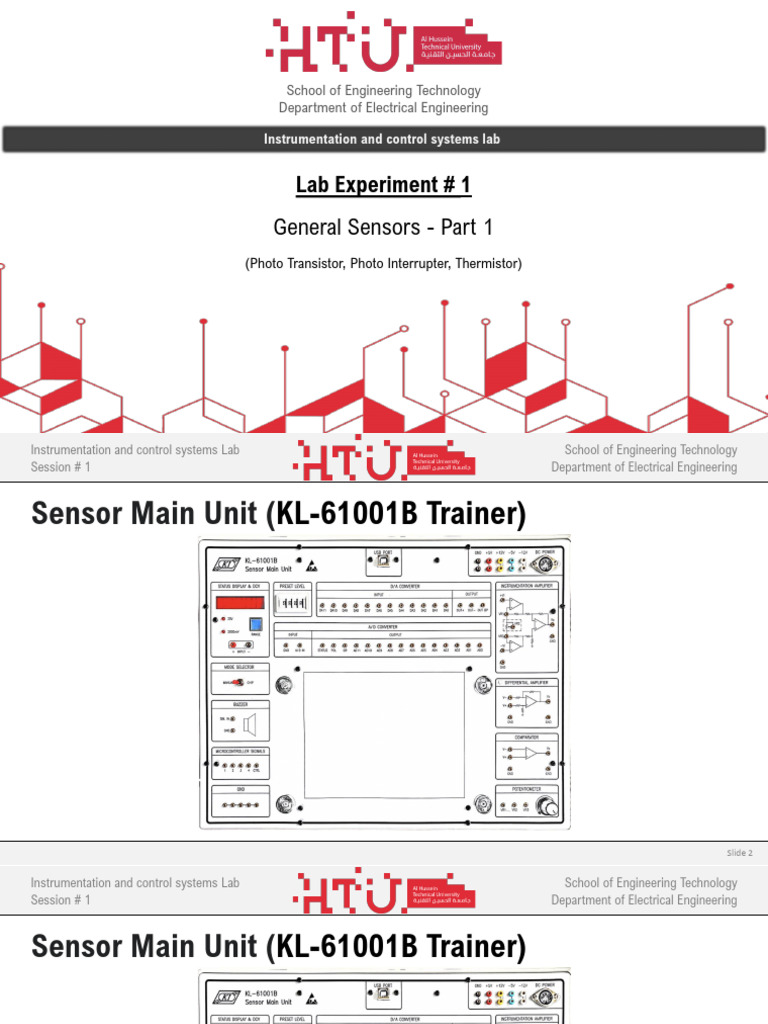EXP - 01 - General Sensors - Part 1 | PDF | Transistor | Electrical Resistance And Conductance