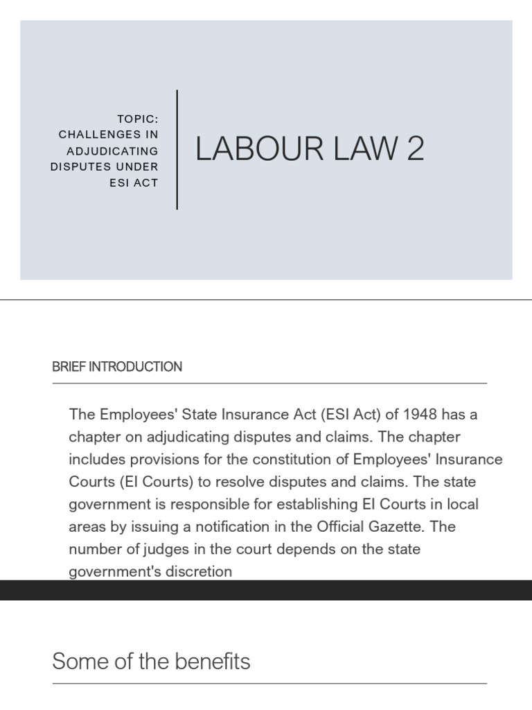 LABOUR LAW PPT | PDF | Employment | Business