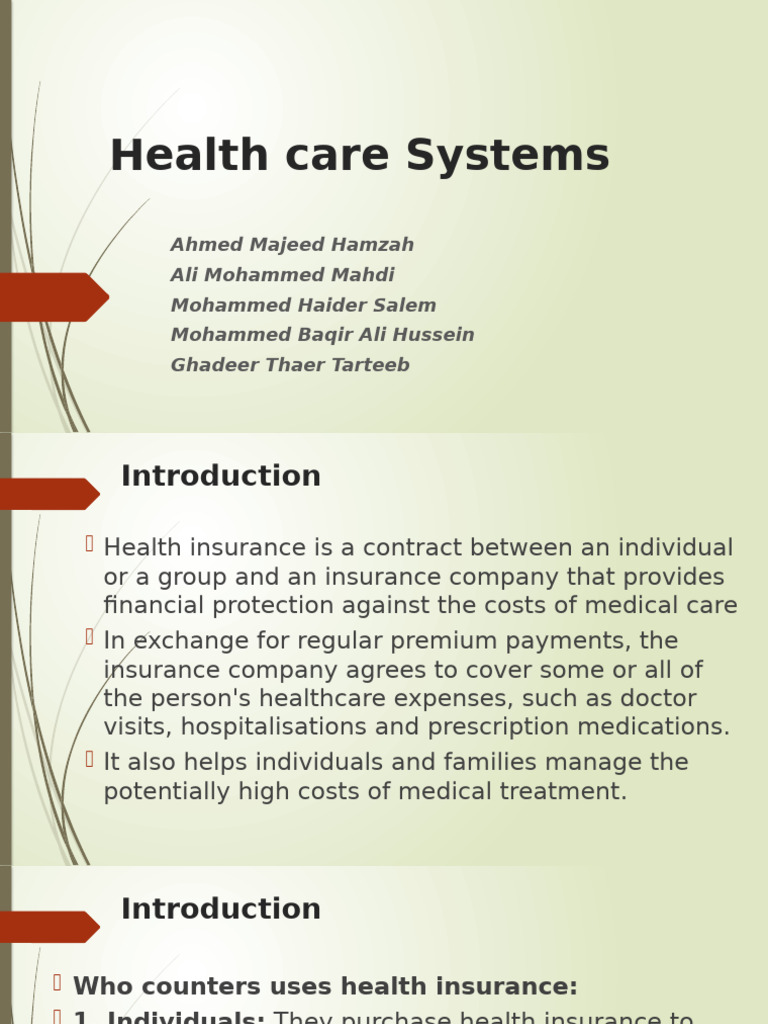 Healthcare Systems | PDF | Health Care | Primary Care