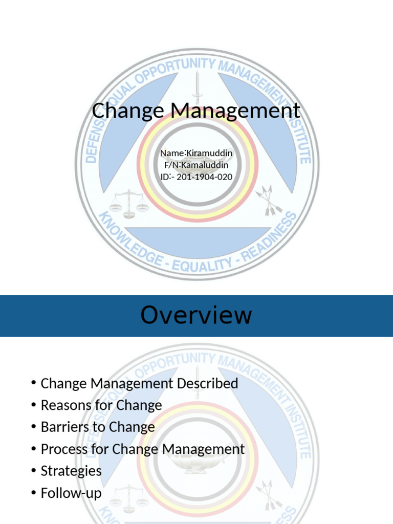 Kiram | PDF | Change Management | Leadership