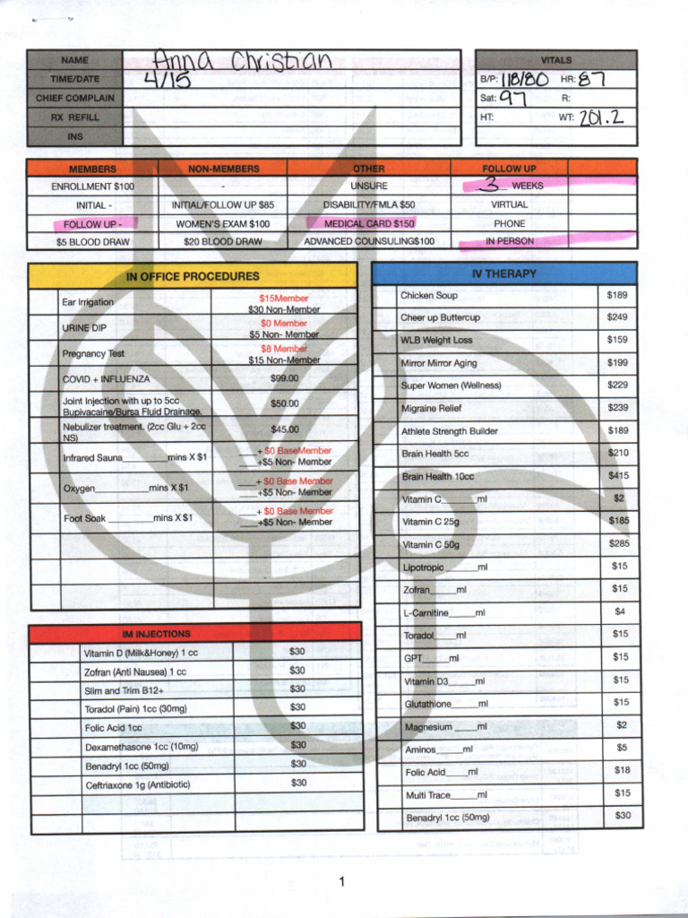 Handouts MedCard | PDF