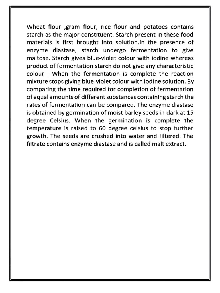 Fermentation of Wheat Flour | PDF | Cooking, Food & Wine