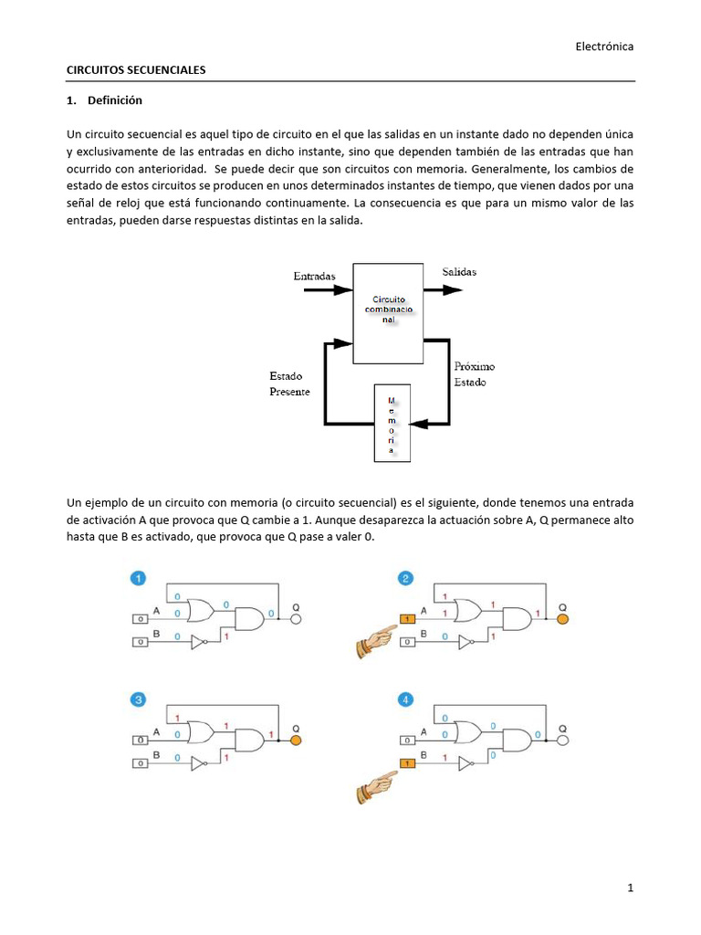 Introducción a Circuitos Secuenciales | PDF | Ingenieria Eléctrica | Electrónica